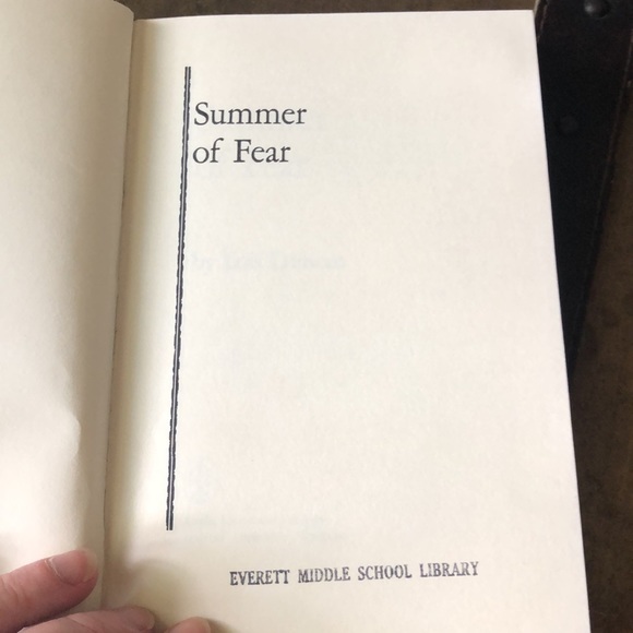 Vintage | Other | Vintage Hardback Book Summer Of Fear By Lois Duncan ...